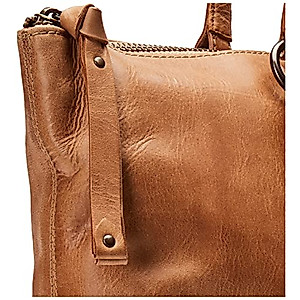 Frye womens Melissa Zip Shopper Tote Bag, Beige, One Size US