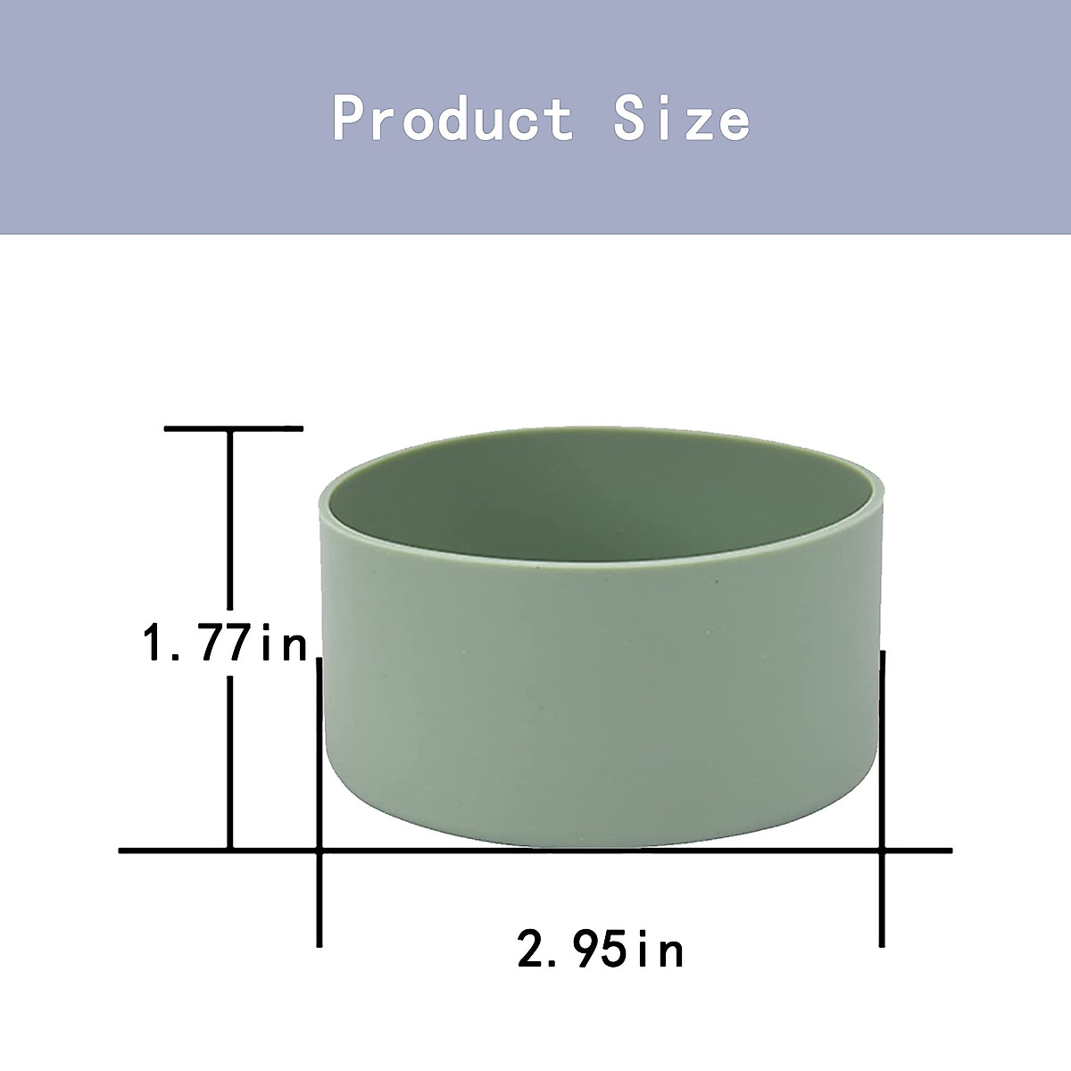 WILLFAN Protector Boot,Reduces Noise Protective Silicone Water Bottle Bottom Sleeve Compatible with Stanley Quencher Adventure 40oz & Stanley IceFlow 20oz 30oz（2 Packs） (Green)