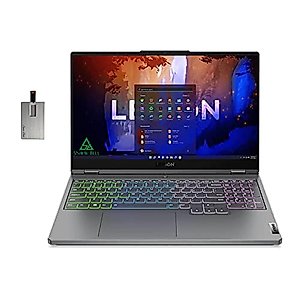 Lenovo 2022 Legion 5 Pro 16" QHD 165Hz Gaming Laptop, AMD Ryzen 7 6800H, 32GB DDR5 RAM, 1TB PCIe SSD, NVIDIA GeForce RTX 3070Ti 8G, RGB 4zone Backlit Keyboard, Grey, Win 11, 32GB SnowBell USB Card