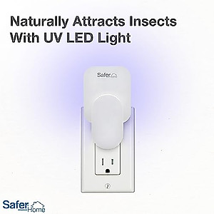 Safer Home SH502 Indoor Plug-in Fly Trap & Safer Home SH503 Fly Trap Refill Pack of Glue Cards for SH502 Indoor Fly Trap – 3 Pack