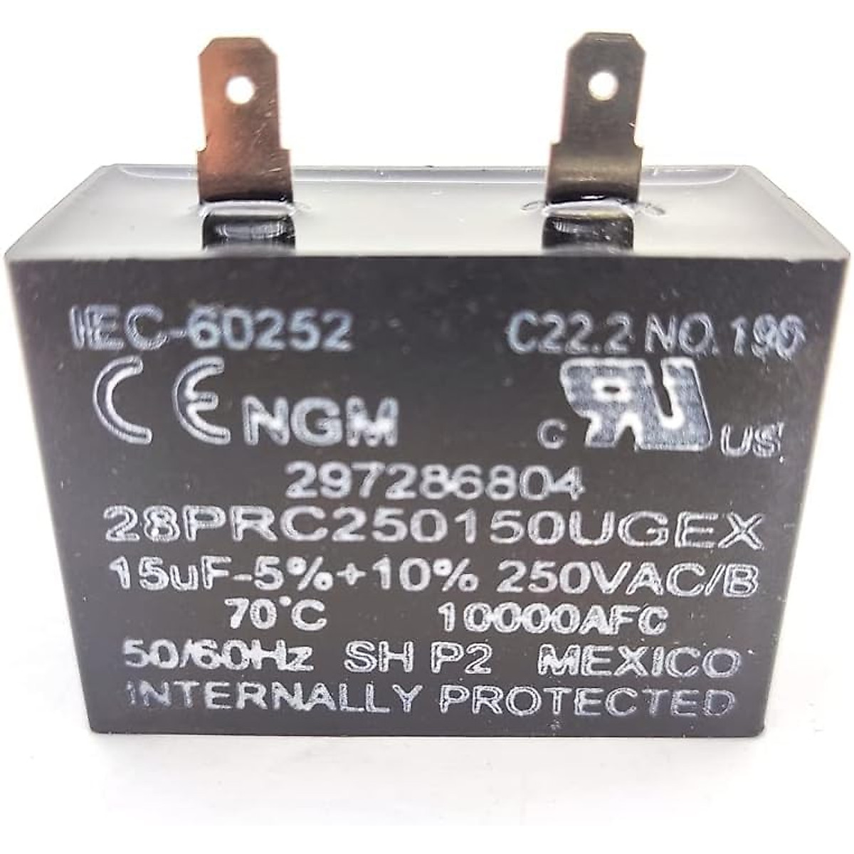WP65889-4 Refrigerator Run AP6010187, PS11743364, WP65889-4 Capacitor for Whirlpool,