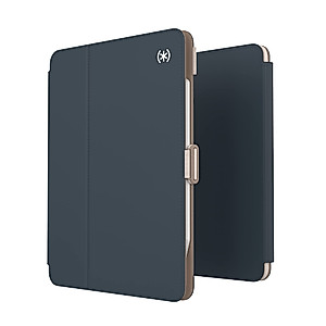 Speck iPad Pro 4th Generation Case - Hard Back Case for Apple iPad Pro 11-inch (2022) - Slim Multi Range Stand, Apple Pencil Holder, Drop Protection, Camera Shield - Balance Folio Almond Milk/Mocha