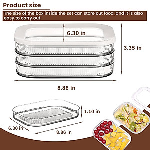Deli Meat Container for Fridge,Bacon Container for Refrigerator,Lunch Meat Container,Lunch Meat,Fish Slices,Cheese Slices,Bacon