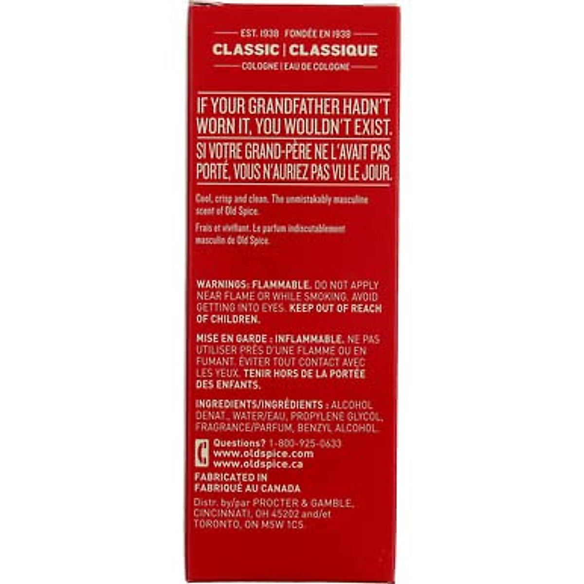 Old Spice Classic Cologne Spray - 4.25 Ounce (Value Pack of 3)