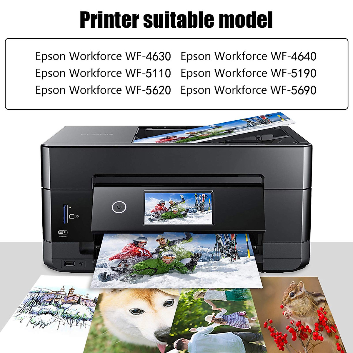 NoahArk 4 Packs 786XL Remanufactured Ink Cartridge Replacement for Epson 786 T786XL High Yeild for Workforce Pro WF-4630 WF-4640 WF-5110 WF-5190 WF-5620 WF-5690 Printer (Black, Cyan, Magenta, Yellow)