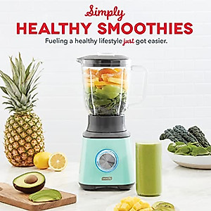 Dash Quest 50 oz Countertop Kitchen Blender, Professional Heavy Duty High Speed Processor and Mixer, Aqua