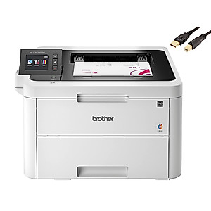 Brother HL-L32 70CDW Wireless Color Laser Printer, 2.7” Color Touch, 25ppm, up to 600 x 2400 dpi, Automatic Duplex (2-Sided), Durlyfish