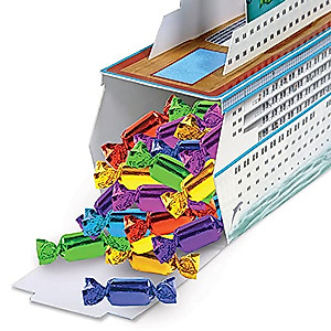 Beistle Three Dimensional Cruise Ship Table Centerpiece – Nautical Decorations – Bon Voyage Ocean Theme Party Supplies, 13.25", Multicolor