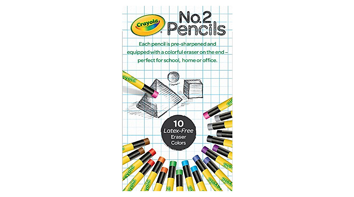 Crayola Number 2 Pencils - 12 Pack for School & Creative Use