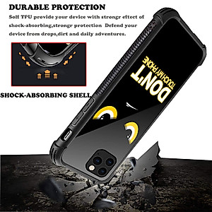 CARLOCA Compatible with iPhone 13 Mini Case,Angry Dont Touch My Phone Pattern Design for Girl Boy Shockproof Anti-Scratch Case for iPhone 13 Mini