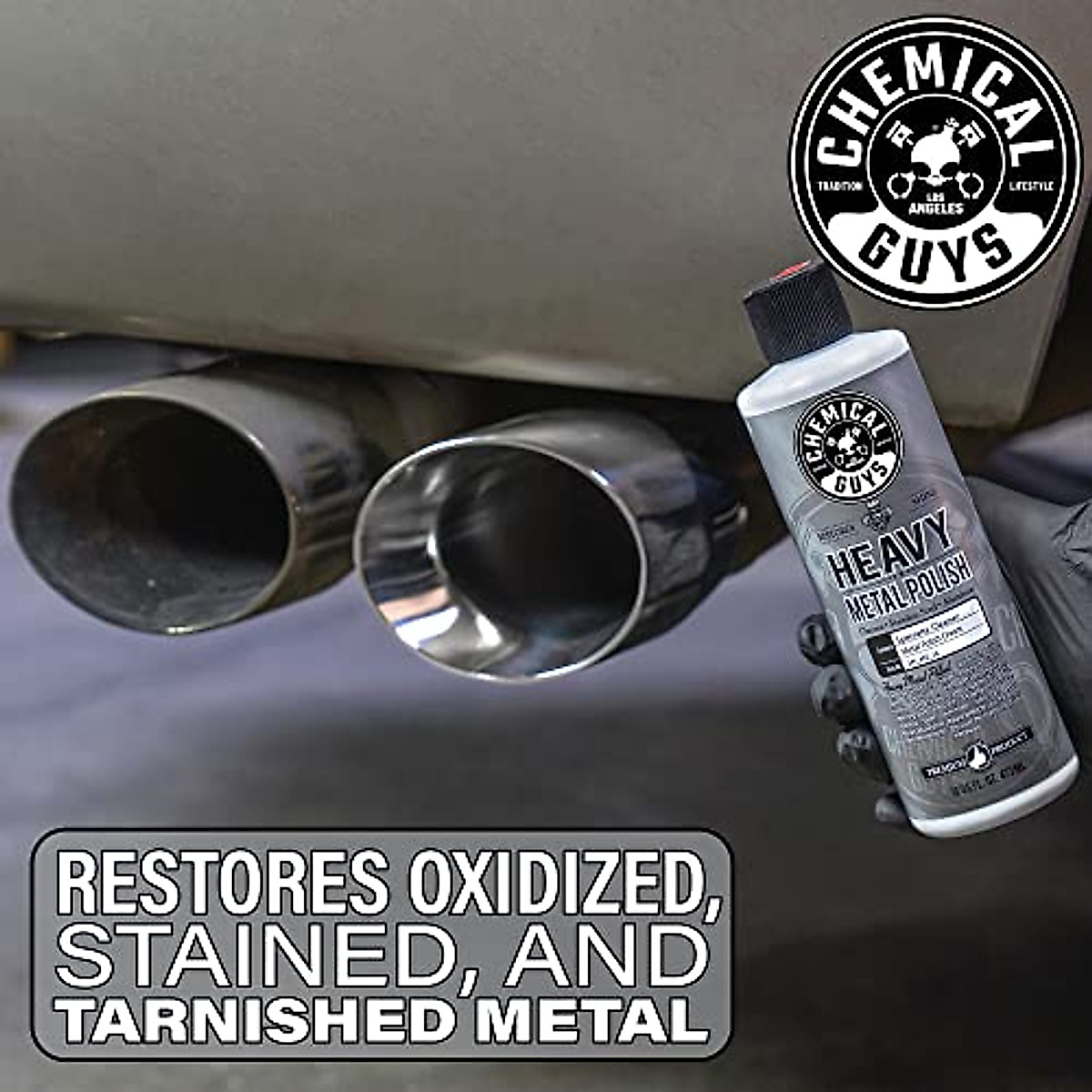 Chemical Guys SPI_402_16, Heavy Metal Polish Restorer and Protectant, 16 Ounce