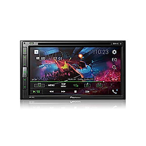 Pioneer 6.8" Double DIN Touchscreen Display, Apple iPhone and Android Music Support, Bluetooth in-Dash AM/FM Front USB Digital Multimedia Car Stereo Receiver/Free Alphasonik Earbuds