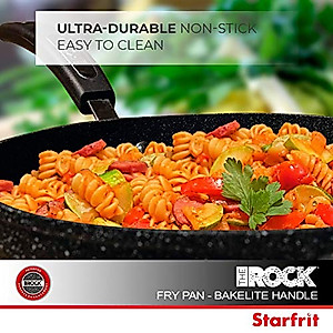 THE ROCK by Starfrit 8" Fry Pan with Bakelite Handle, Black