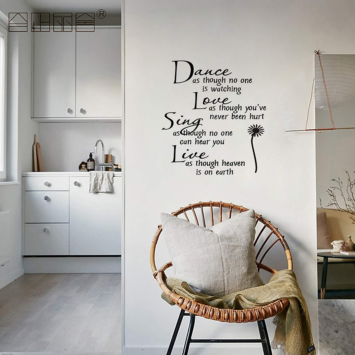 Dance Love Sing Live Wall Decal Removable Wall Sticker Home Decor Quote