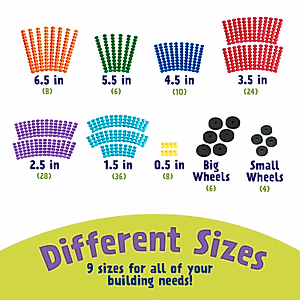 POPULAR PLAYTHINGS Playstix Vehicles Set Construction Toy Building Blocks 130 Piece Kit