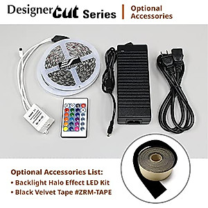 Elite Screens Designer Cut 123 inch Diag. 16:9, 8K 4K Ultra HD Ceiling Light Rejecting and Ambient Light Rejecting (CLR/ALR) DIY Raw Projector Screen Material for Movie Home Theater, RM-123H-CLR2