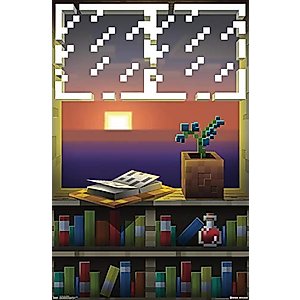 Trends International Minecraft - Window Wall Poster, 22.375" x 34", Unframed Version