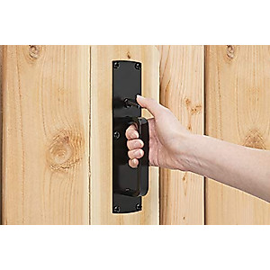 National Hardware N109-050 Gate Thumb Latch, Coated with WeatherGuard Protection, Black Plated Steel