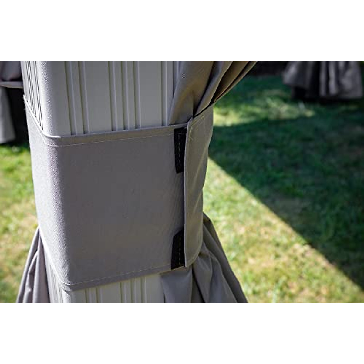 Sojag Accessories Set of 4 12' x 14' Curtains for Messina and Mykonos Outdoor Gazebo Models, Taupe