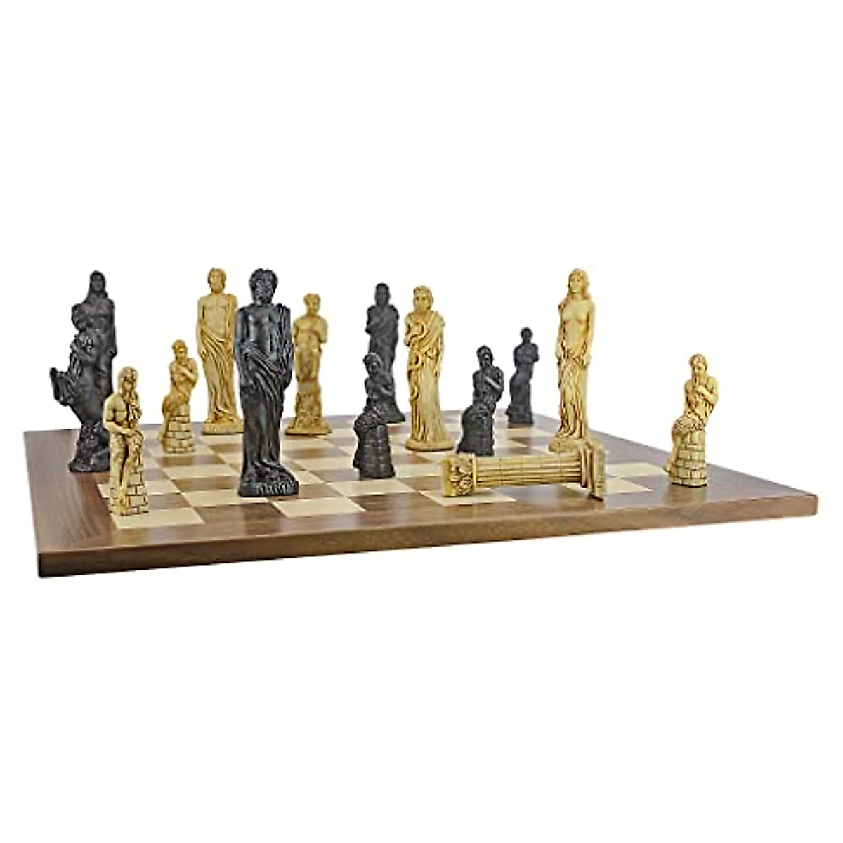 Design Toscano Gods of Greek Mythology Complete Chess Set, 6 Inch, 16 ...