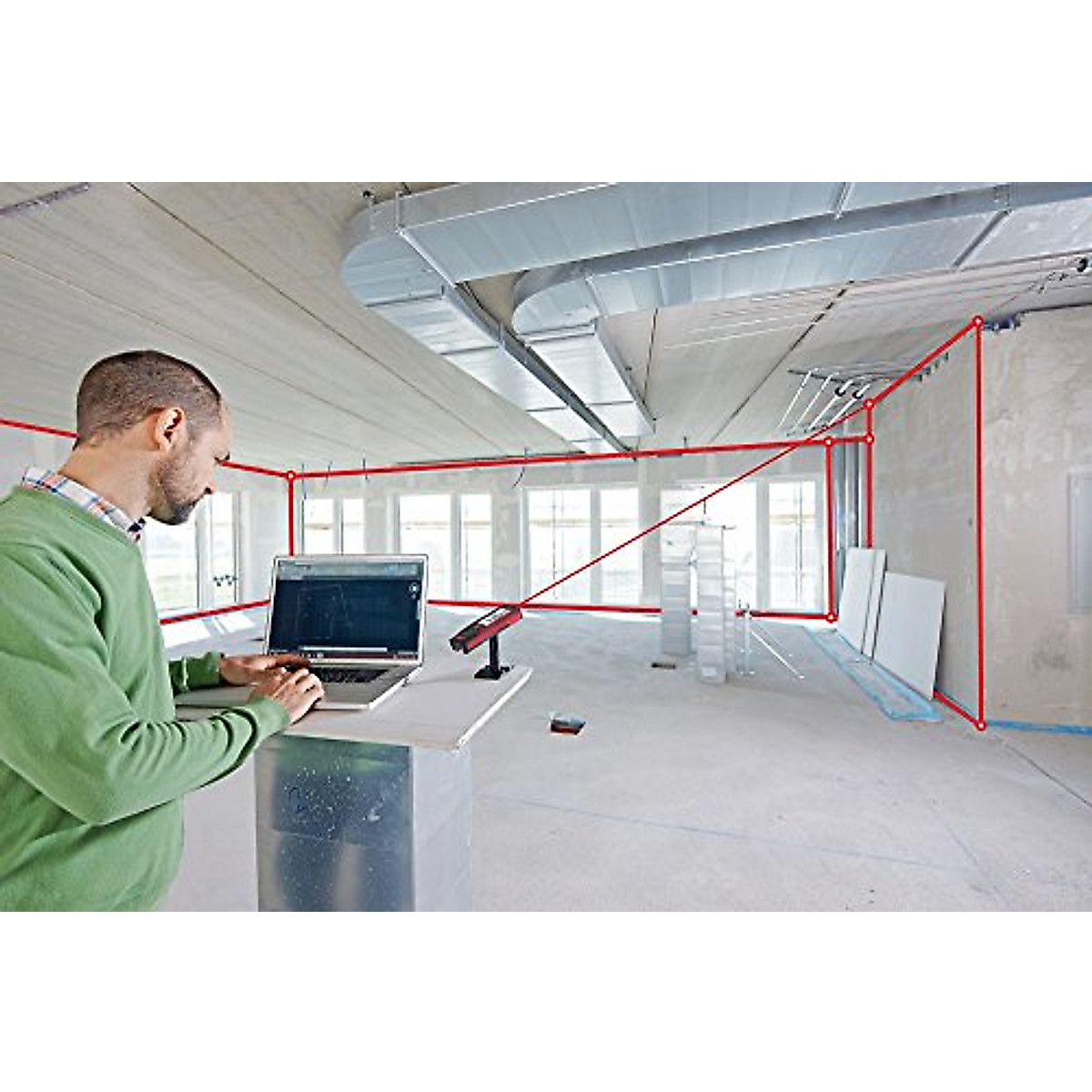 Leica DISTO S910 Pro Pack 984ft Range Laser Distance Measurer Pro Kit, Point to Point Measuring, Hard Case, TRI70 Tripod, FTA360S Adapter, Red/Black