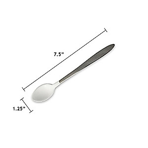 Rehabilitation Advantage Long Teaspoon with Plastisol Coating, White