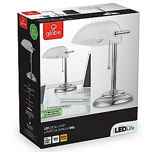 Globe Electric 12711 LED 11 Inch Lamp with Pull Chain