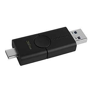 Kingston DataTraveler Duo 32GB USB-A and USB-C Dual Connector Flash Drive (DTDE/32GBCR)