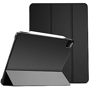 ProCase Smart Case for iPad Pro 12.9 2022/2021/2020/2018, Slim Stand Hard Back Shell Smart Cover for iPad Pro 12.9" 6th Gen/5th Gen/4th Gen/3rd Gen -Black