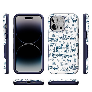 Casely iPhone 14 Pro Max Case | Wild West Adventure | Desert Western | Compatible with MagSafe