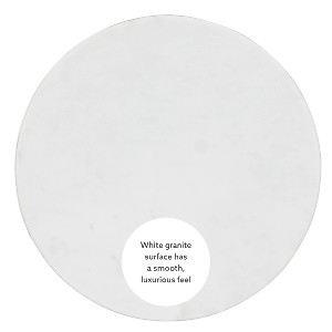 Powell Company Silver Spiral Metal Base with White Marble Top Drink Powell Nora Table