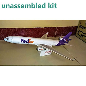 DBEIXIWEI 1:100 Scale FedEx MD-11 Air Plane 3D Paper Model Plane Paper Model Aircraft Unassembled Kit