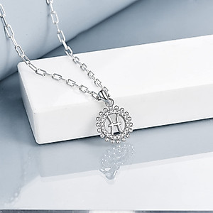 S925 Sterling Silver Zodiac Sign Necklace 12 Constellation Astrology Paperclip Chain Necklace for Women Pisces (2.19-3.20)