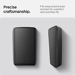 Spigen Center Console Non-Slip Armrest Cover Designed for Tesla Model 3 & Y 2025/2024/2023 with EZ Snap On Install [Not Compatible with New Model Y 2025 Refresh & Model 3 2025/2024 Refresh] - Black