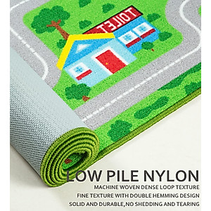 Yincimar Kids Carpet Playmat Car Play Rug City Life Traffic Road Kids Rug 5' x 6'6" Large Children Educational & Game Area Rug for Toddler Boys Bedroom Playroom Classroom