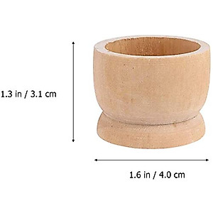 12-Pack Wooden Egg Cup Holders Unfinished Wooden Egg Stands for Kids Craft Easter Birthday Baby Shower Party Supplies