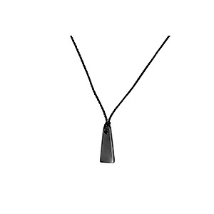 QUANTHOR Shungite Stones Protection Bracelet Necklace | Authentic from Karelia Shungite Crystal with Carbon Fullerenes | Cleans Bad Energy Protection Shungite Trapezium