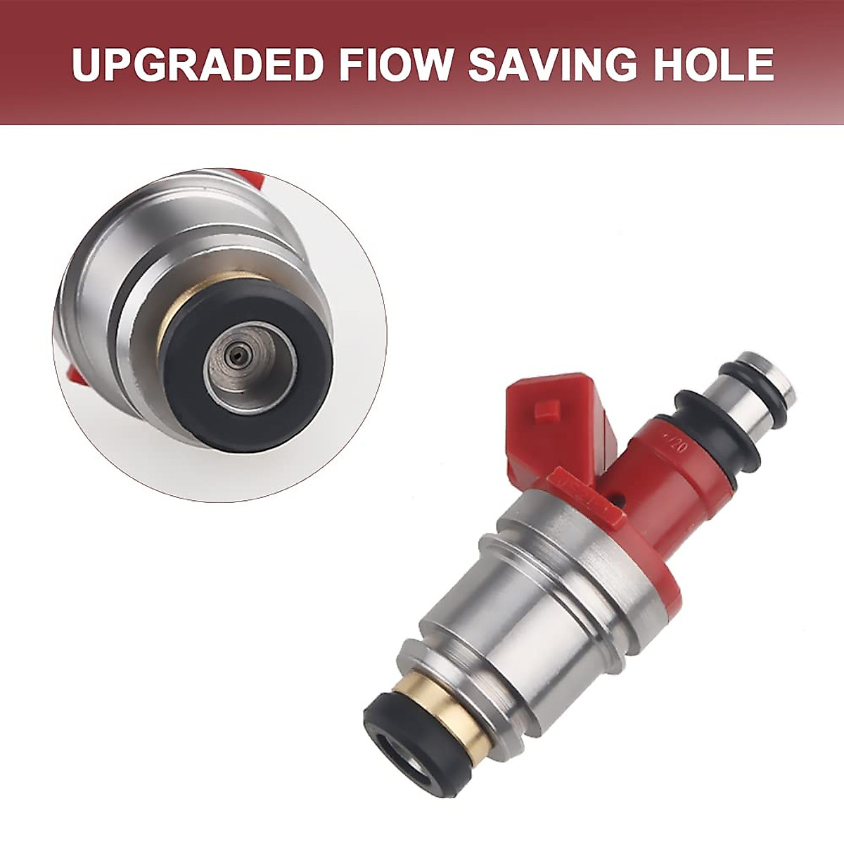 JDMON Compatible with Fuel Injectors Nissan Pickup D21 2.4L replace 1990-1994 16600-86G00 1660086G00 4pcs