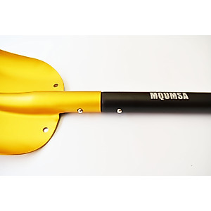 KAMINUO Portable Colorful Telescopic Aluminum Car Adjustable Extended Edition Snow Shovel (Golden)