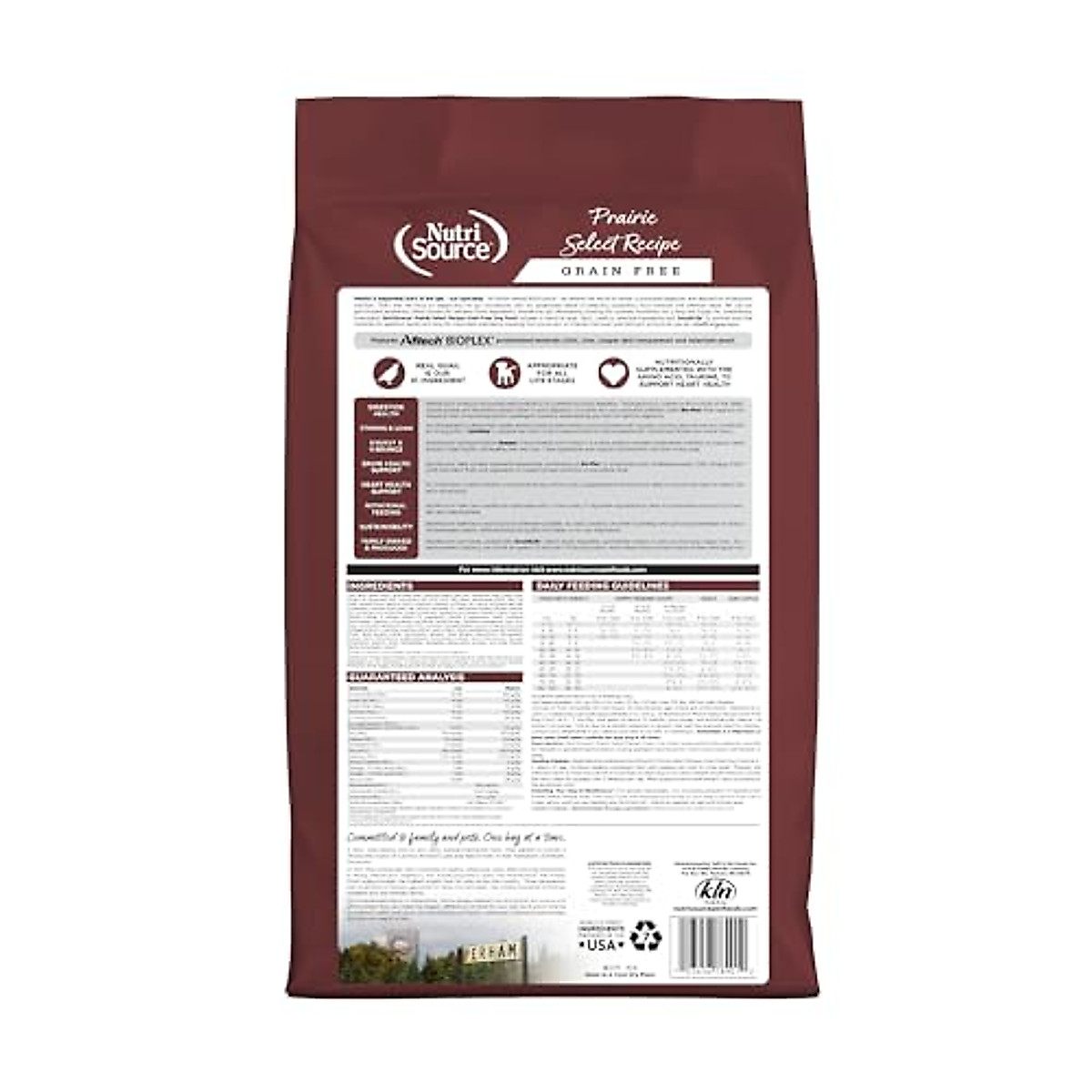 NutriSource Prairie Select Grain-Free Dog Food, Made with Quail and Duck, 15LB, Dry Dog Food