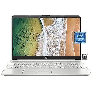 HP 2022 Pavilion 15.6" HD Laptop, 4-Core Intel Celeron N4120 Processor (Upto 2.6GHz), 8GB RAM, 128GB SSD HD Webcam, Wi-Fi 5, Bluetooth, Long Battery Life, Fast Charge, Windows 11 S+HubxcelAccessory