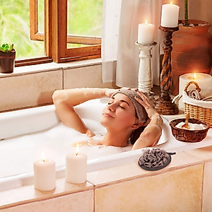 6 Pieces Bath Shower Pouf Sponge Mesh Pouf Shower Ball Exfoliating Body Sponge Pad Shower Scrubber Ball Shower Glove with Flower Bath Ball