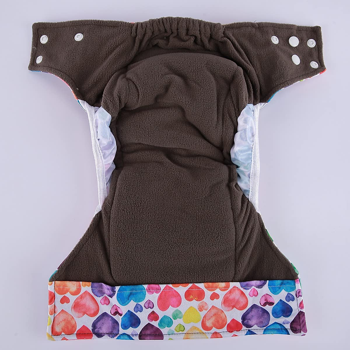 AIll in One Night AIO Cloth Diaper Nappy Sewn in Insert Reusable Washable Girls (Hummingbirds Foliage)