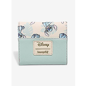 Loungefly Disney Lilo & Stitch Tropical Leaves Mini Wallet