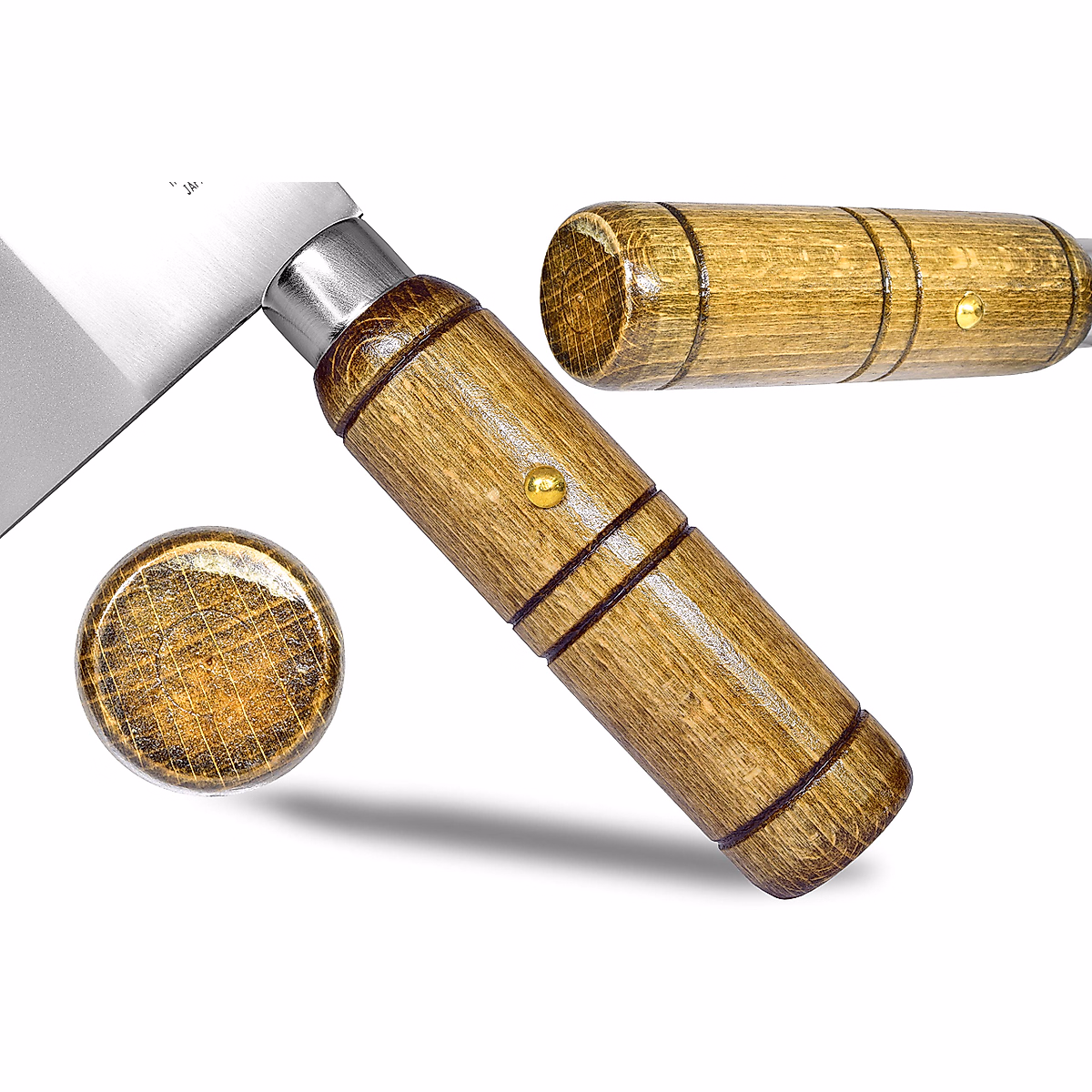 Seki Japan TSUBAZO Japanese Meat Vegetable Cleaver, Stainless Steel Butcher Knife, Shiraki Handle, 170 mm (6.7 in)