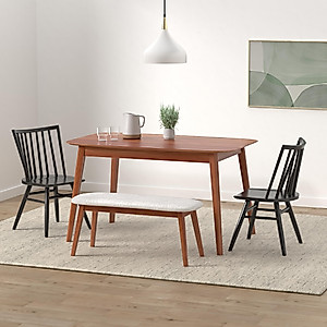 POLY & BARK Talia Dining Chair, Ash Wood, Black