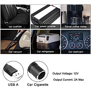 MEIRIYFA USB to Cigarette Lighter Socket Converter for Car,USB A Male 5V to 12V Step Up Car Cigarette Lighter Female Adapter Cable for Car Driving Recorder,GPS,E-Dog