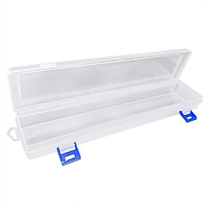 Honbay 13.19 * 2.76 * 1.38inch Paint Brush Holder Paint Brushes Storage Box Container for Watercolour Oil Paint Pencil Drawing Tool