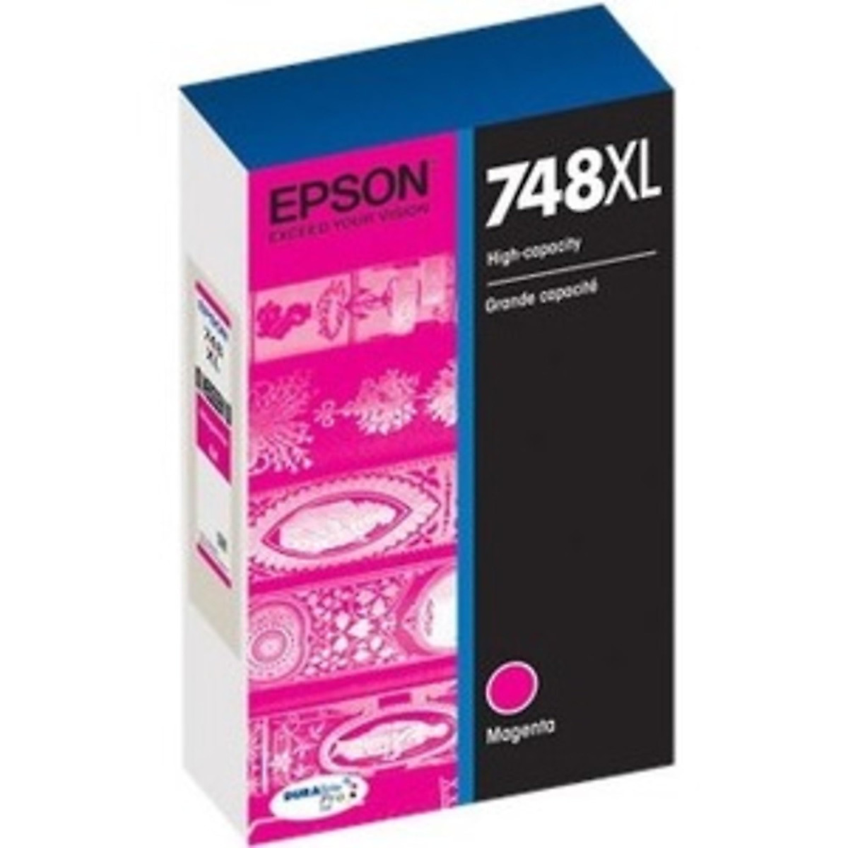 EPSON 748 DURABrite Pro Ink High Capacity Magenta Cartridge (T748XL320) Works with WorkForce WF-6530, WF-6590, WF-8590, WF-6090, WF-8090