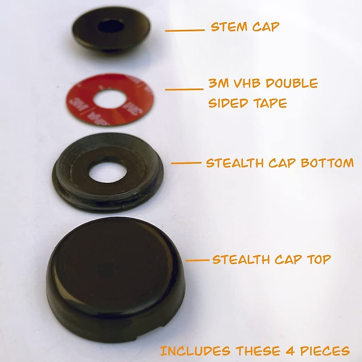 Stealth Cap - Anti-Theft Apple AirTag Compatible Bicycle Stem Cap Case